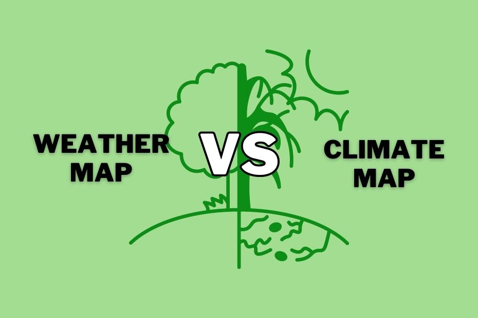 Difference Between Weather Map And Climate Map Spatial Post Difference Between Weather Map And Climate Map Spatial Post